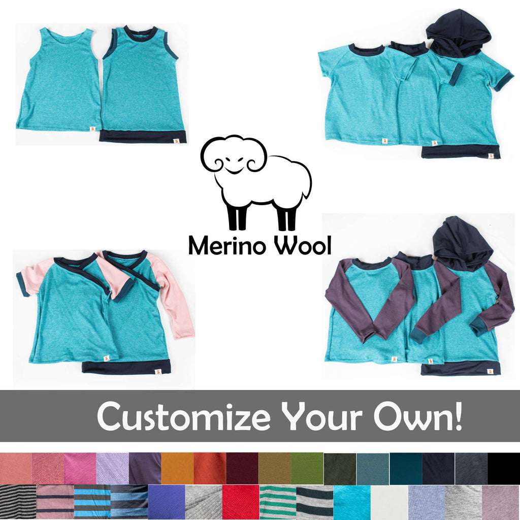 Kids Merino Wool Top - Customize your Own! - Handmade in Canada – TK ...